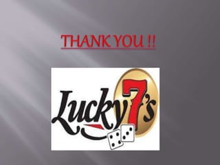 Lucky seven game using 7 segment display in fpga | PPT