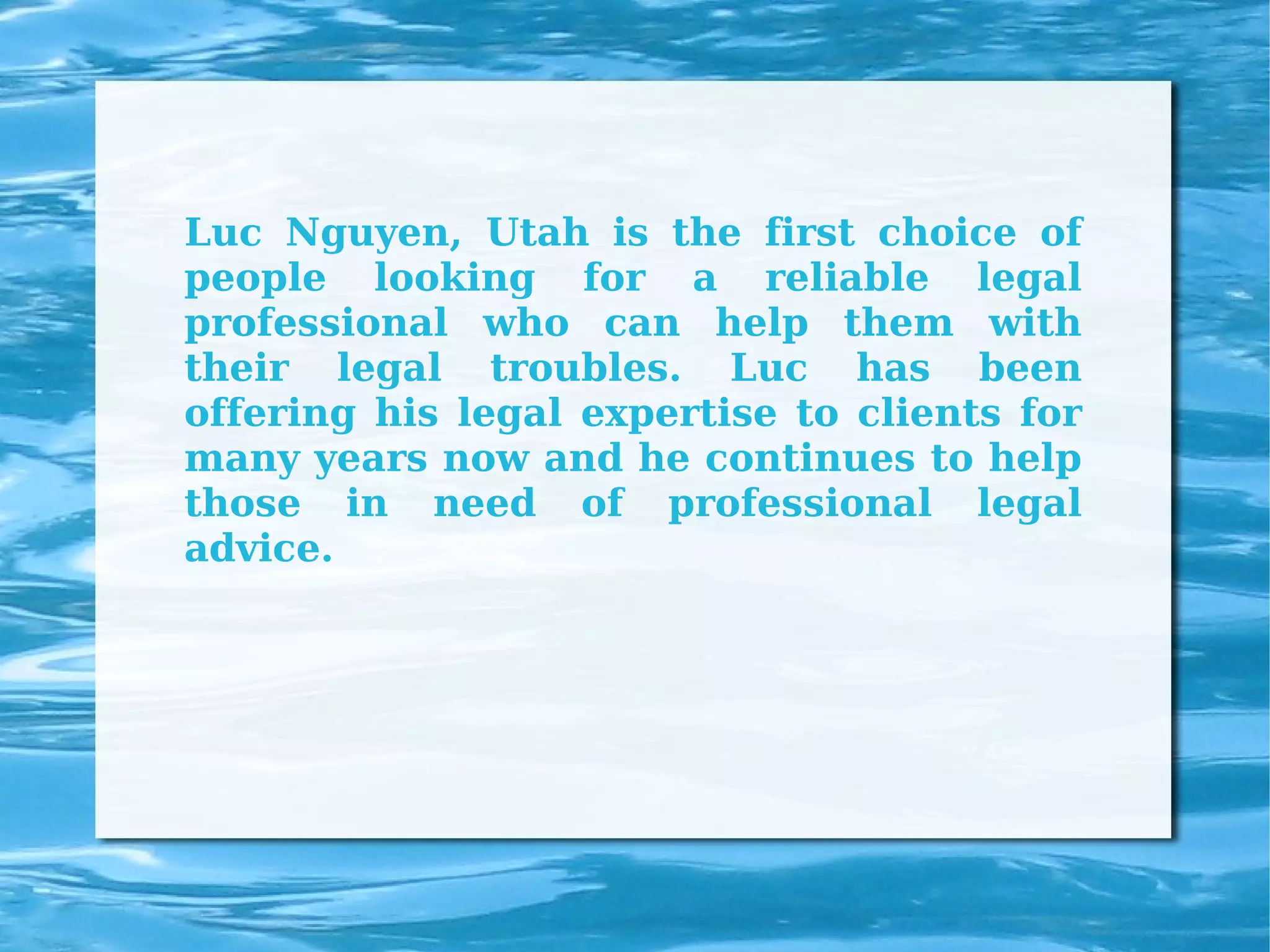 Luc Nguyen Utah | PPT