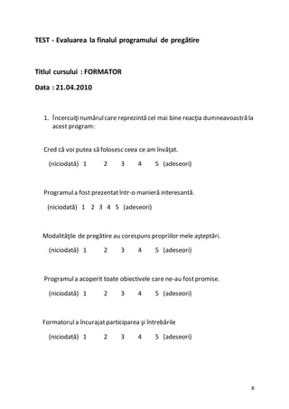 Lucrare de-absolvire-formator | DOC