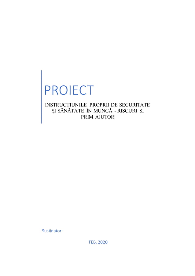 Lucrare curs ssm 2020 | DOCX