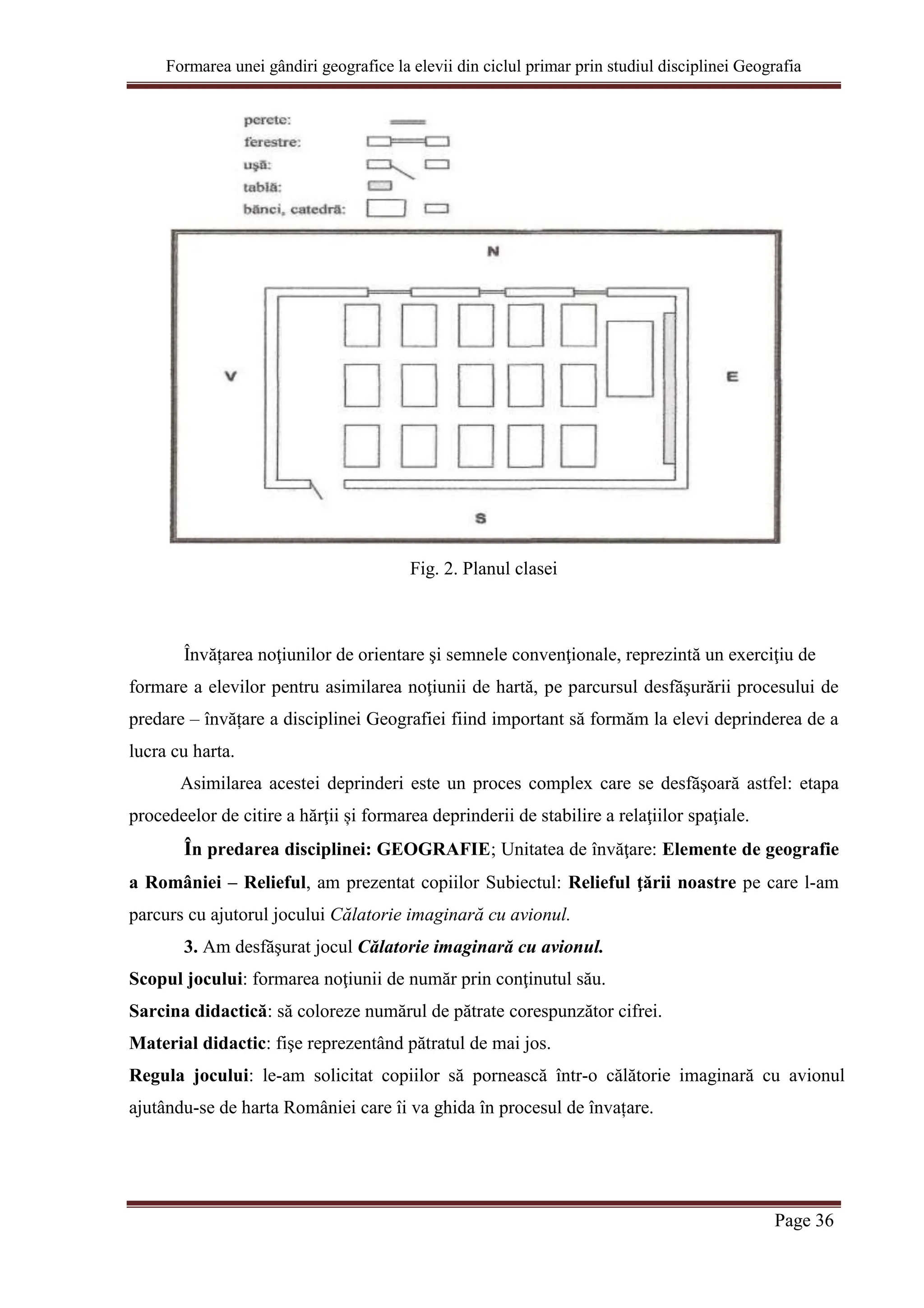 LUCRARE DE LICENTA - Formarea unei gândiri geografice la elevii | DOCX