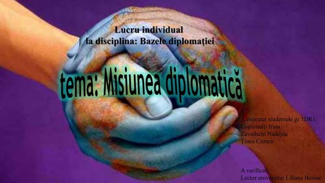 Lucru individual bazele diplomatiei | PPTX