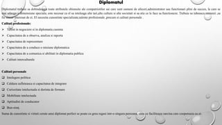 Lucru individual bazele diplomatiei | PPTX