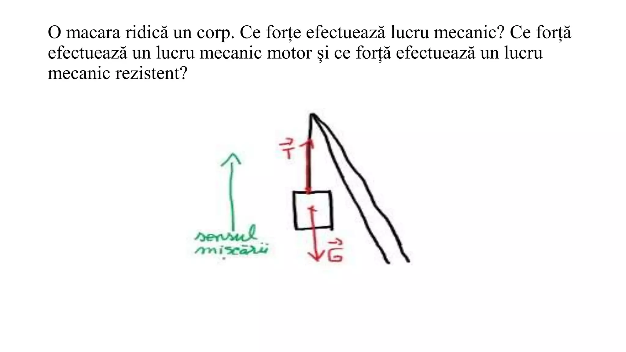 Lucrul mecanic | PPTX