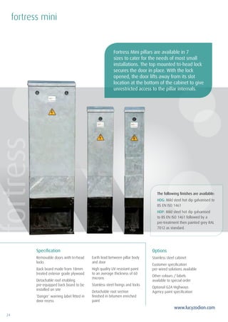 Lucy Lighting Fortress Feeder Pillars - Mini Feeder Pillars | PDF
