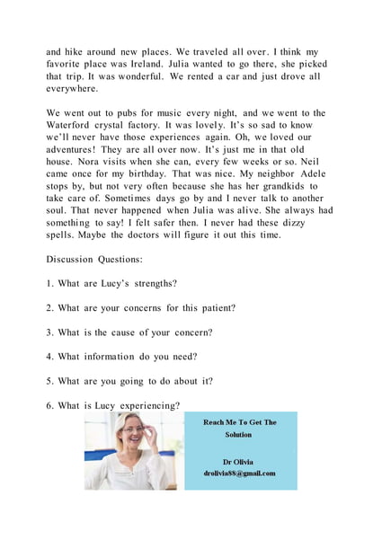 Lucy’s monologue occurs three months after Julias death. Lucy i | PDF