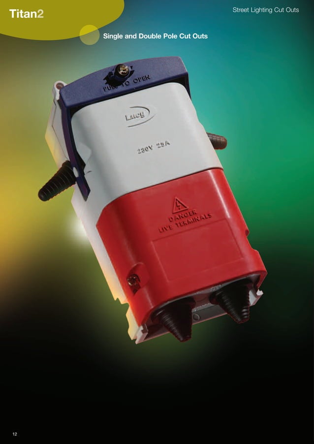 Lucy Titan Cut Out NT02 Single Phase, Single Pole Fuse Unit Cut Outs (1 ...