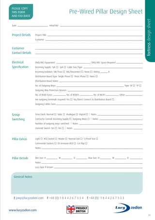 Lucy Zodion Feeder Pillar Catalogue | PDF