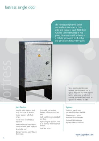 Lucy Zodion Feeder Pillar Catalogue | PDF