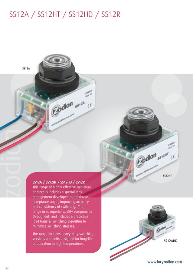 Lucy Zodion Photocell (PECU) SS12 - Miniature Street Lighting Photocell ...