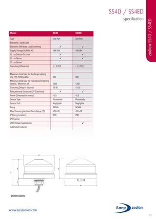Lucy Zodion Photocell (PECU) SS4 - Commercial One Part Photocell | PDF