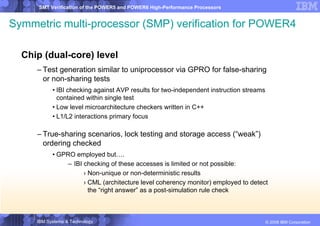 SMT Verification of the POWER5 and POWER6 High-Performance Processors | PPT