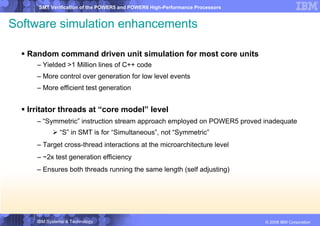 SMT Verification of the POWER5 and POWER6 High-Performance Processors | PPT