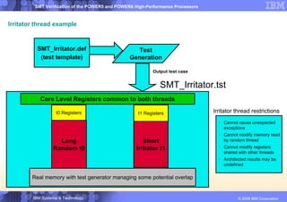 SMT Verification of the POWER5 and POWER6 High-Performance Processors | PPT