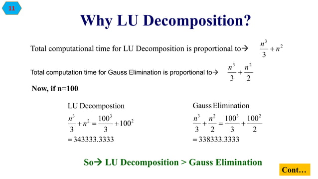 Lu Decomposition | PPTX