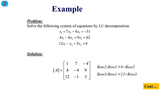 Lu Decomposition | PPTX