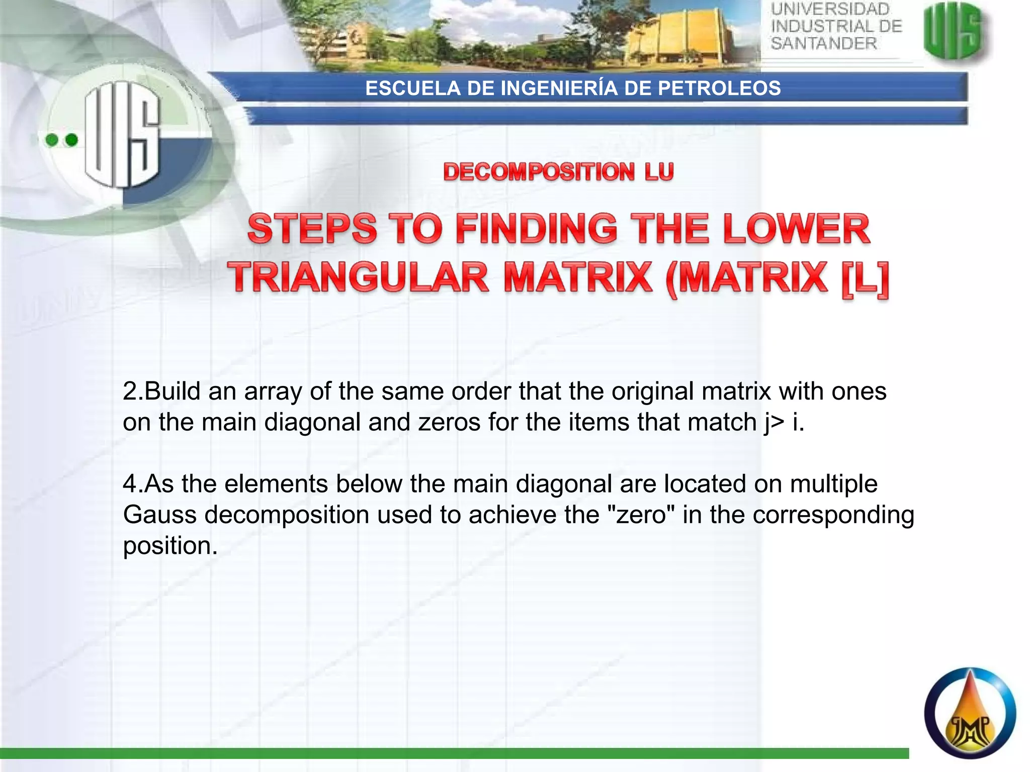 LU Decomposition Fula 2010 | PPT