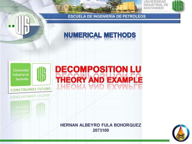 LU Decomposition Fula 2010 | PPT