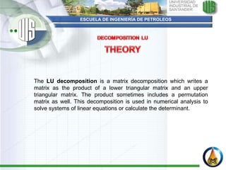 LU Decomposition Fula 2010 | PPT