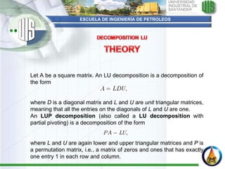 LU Decomposition Fula 2010 | PPT