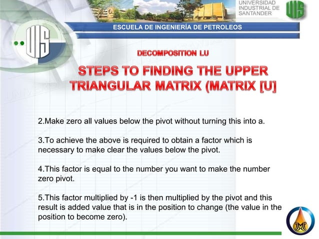 Lu Decomposition Fula 2010 Ppt
