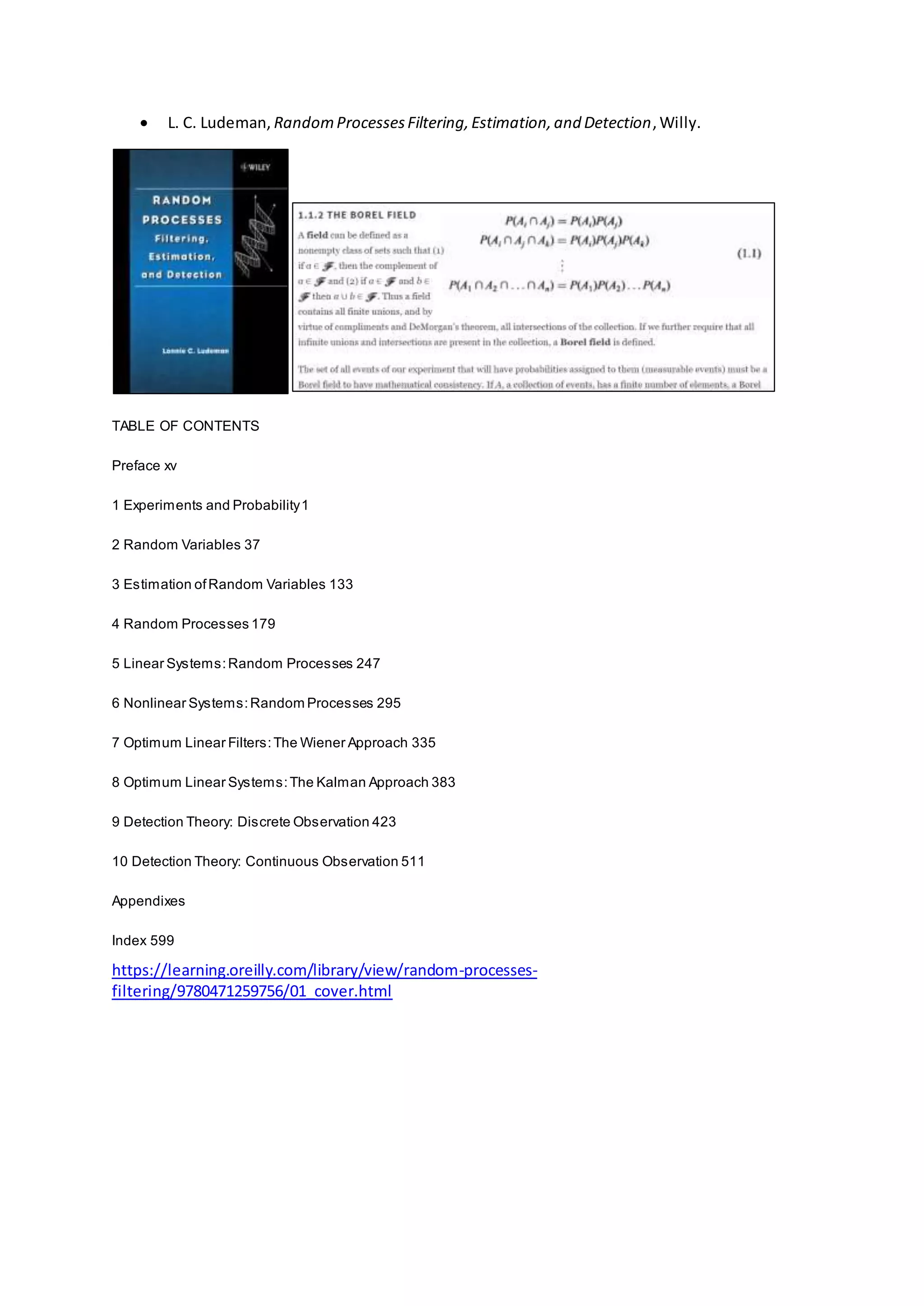 Ludeman Random Processes Filtering Estimation And Detection Pdf 2524