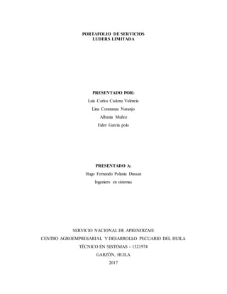 Luders limitada portafolio | DOCX
