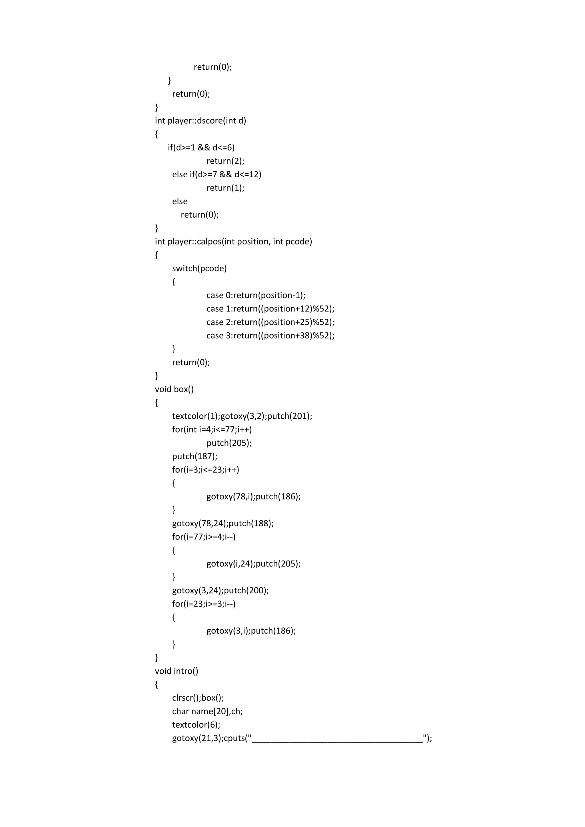 Ludo mini project in c++ | PDF
