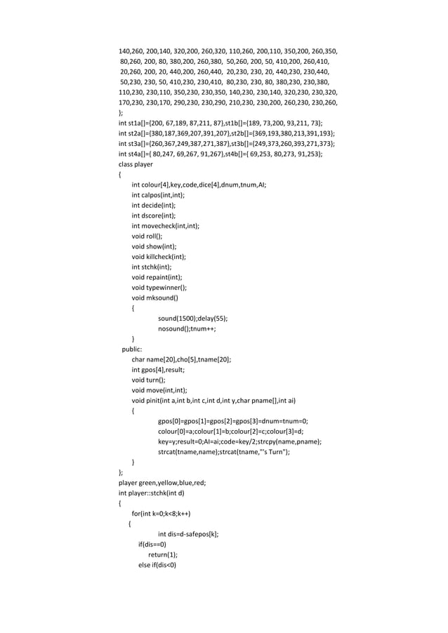 Ludo Mini Project In C Pdf Programming Languages Computing 8093