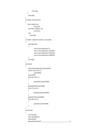 Ludo mini project in c++ | PDF | Programming Languages | Computing