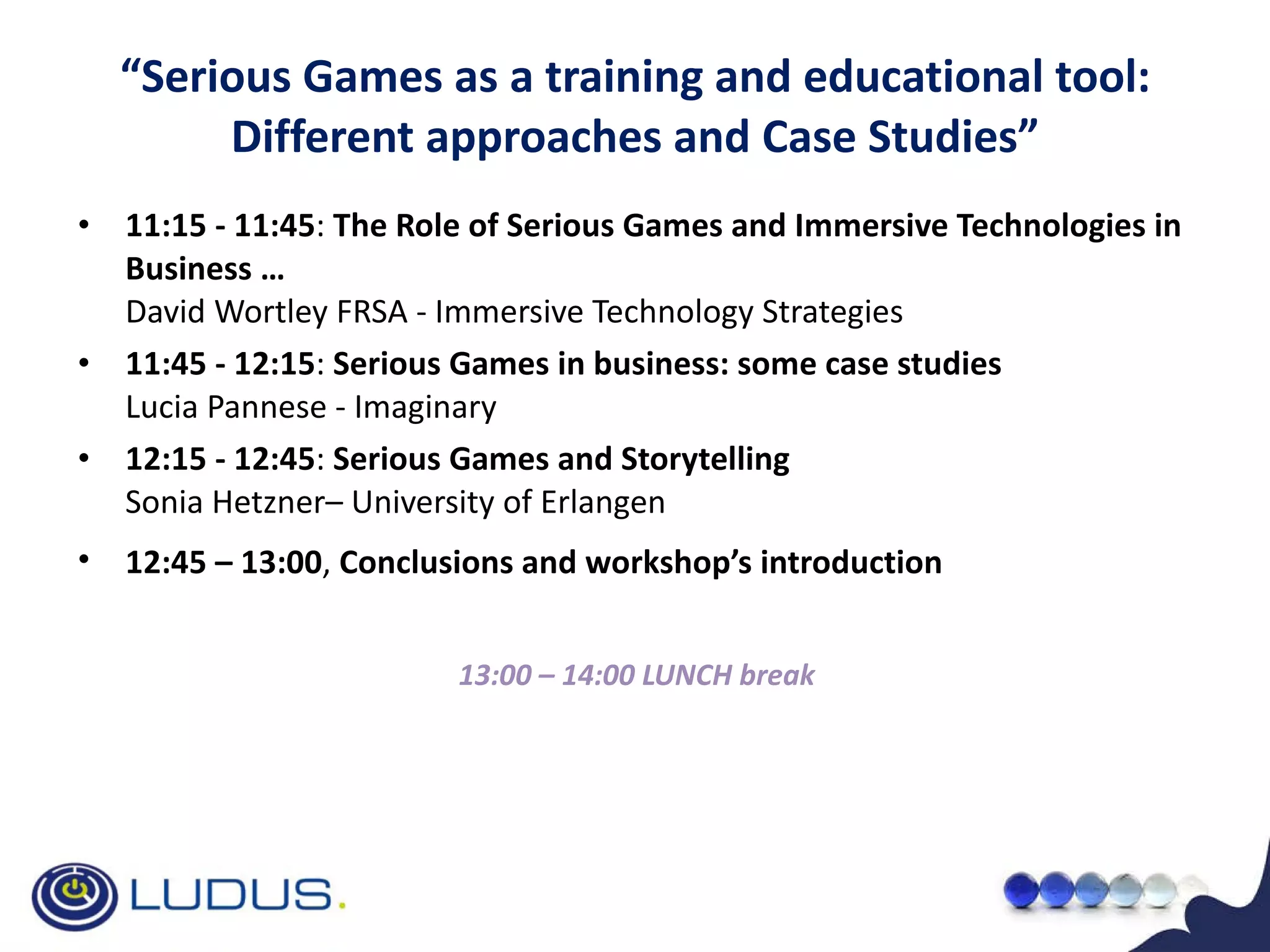 Innovation as a key factor-Ludus Conference | PPT