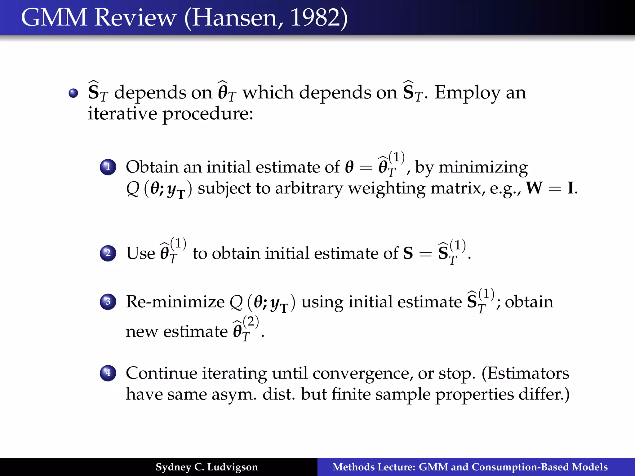 Ludvigson methodslecture 1 | PPT