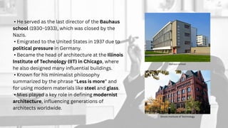 Ludwig Mies Van.pdf INTRODUCTION,CHAACTRERISTICS,PHILOSPHY,ARCHITECTURE ...