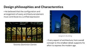 Ludwig Mies Van.pdf INTRODUCTION,CHAACTRERISTICS,PHILOSPHY,ARCHITECTURE ...