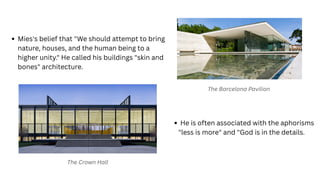 Ludwig Mies Van.pdf INTRODUCTION,CHAACTRERISTICS,PHILOSPHY,ARCHITECTURE ...