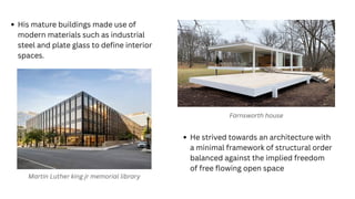Ludwig Mies Van.pdf INTRODUCTION,CHAACTRERISTICS,PHILOSPHY,ARCHITECTURE ...