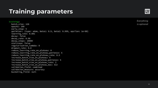 Ludwig: A code-free deep learning toolbox | Piero Molino, Uber AI | PPT