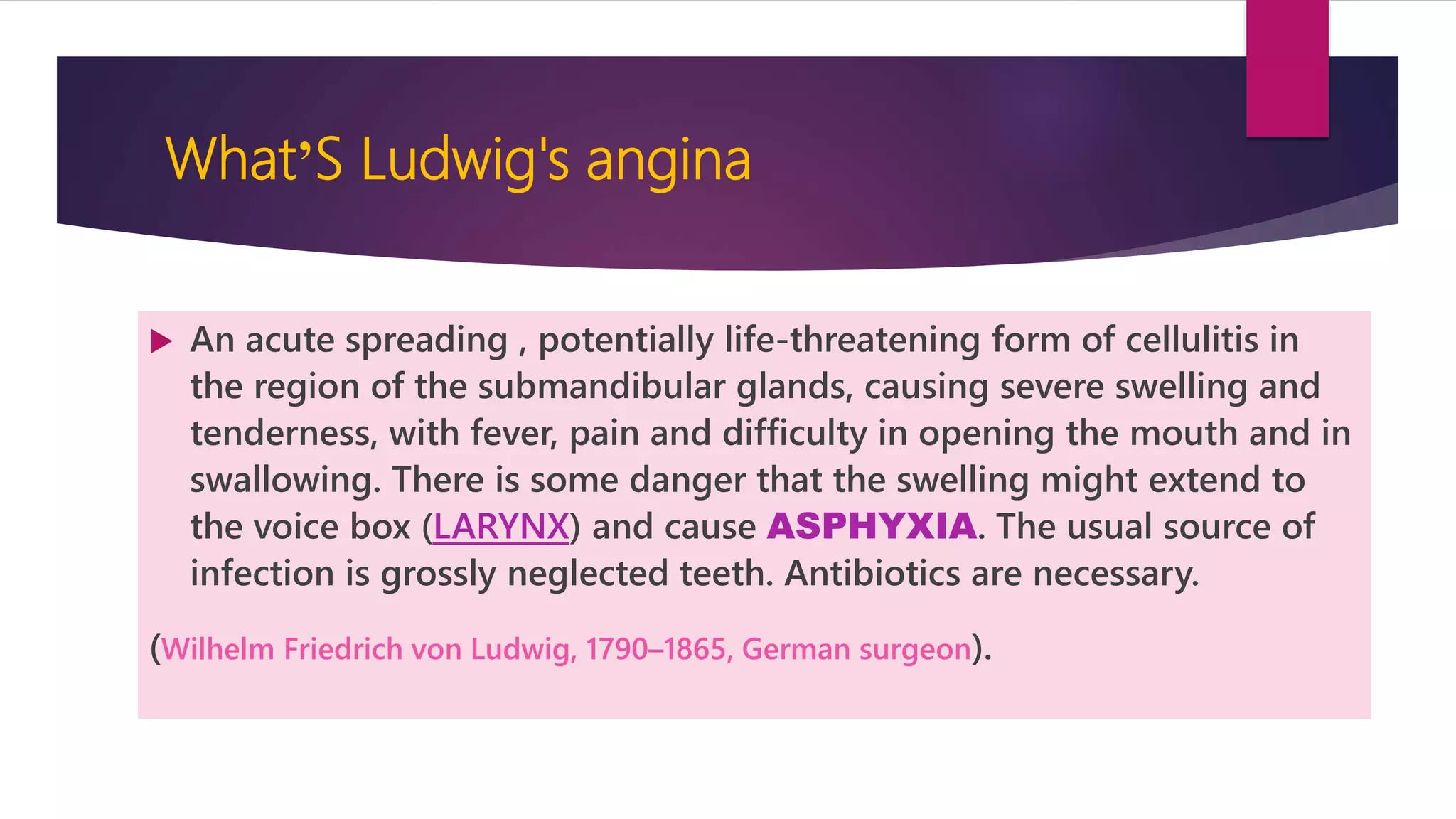 Ludwig's angina | PPTX