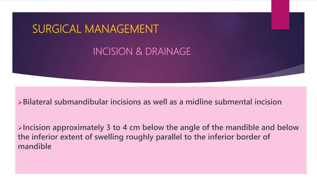 Ludwig's angina | PPTX | Ear, Nose and Throat Conditions | Diseases and ...
