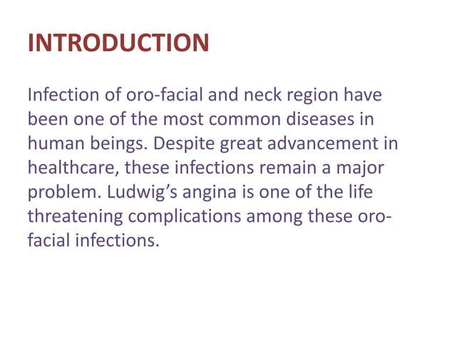 Ludwig’s angina | PPTX | Ear, Nose and Throat Conditions | Diseases and ...