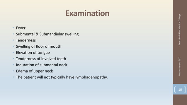 LUDWIGS ANGINA.pptx | Ear, Nose and Throat Conditions | Diseases and ...