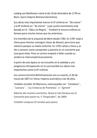 Ludwig van beethoven | DOCX