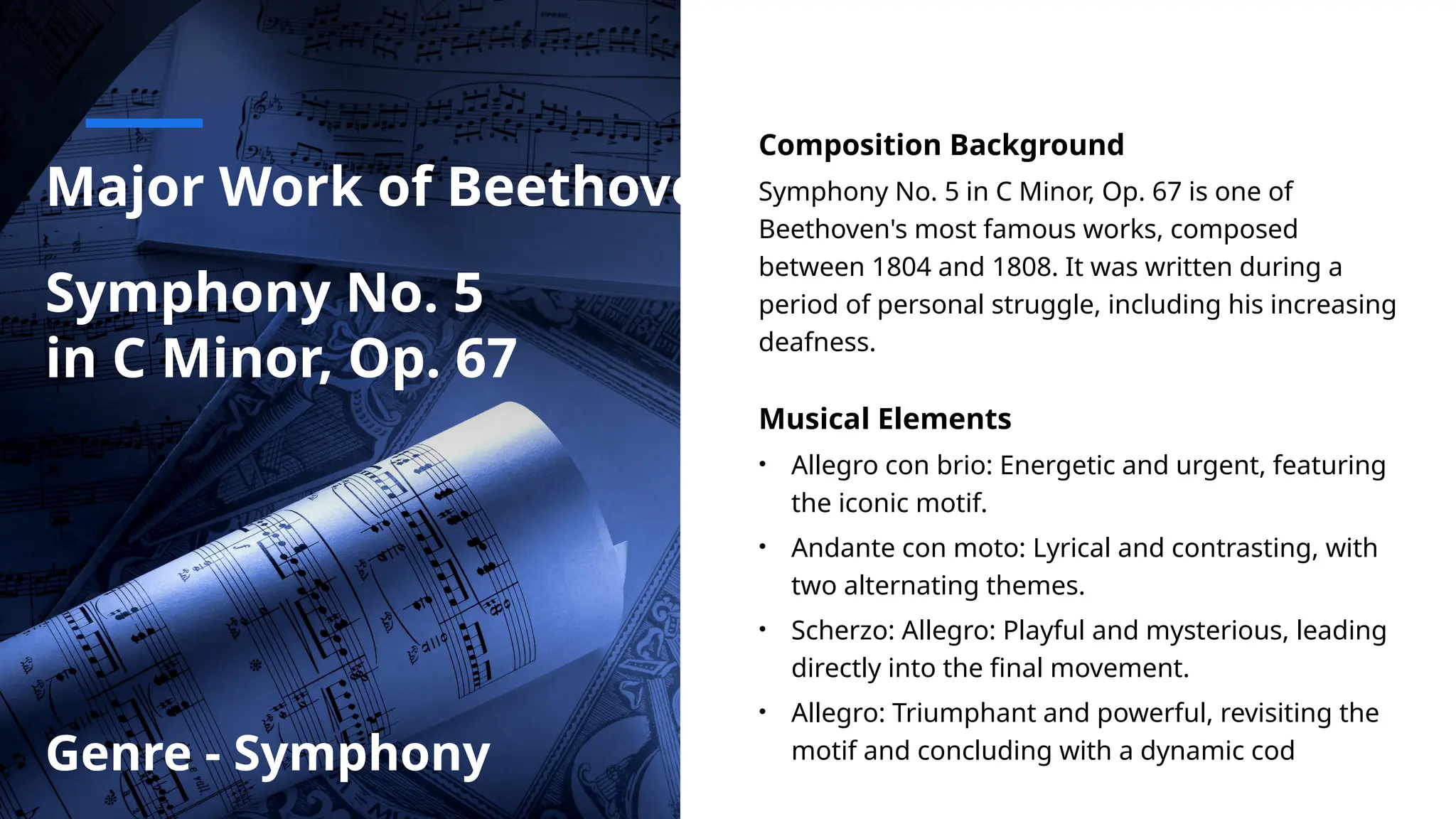 The life of Ludwig van Beethoven - Biography | PPT