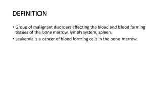 LUEKEMIA.pptx bsc nursing ppt presented by student aarti sahu | PPTX
