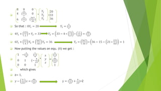 LU FACTORIZATION METHOD | PPTX