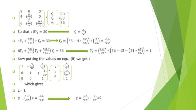 Lu Factorization Method Pptx Physics Science