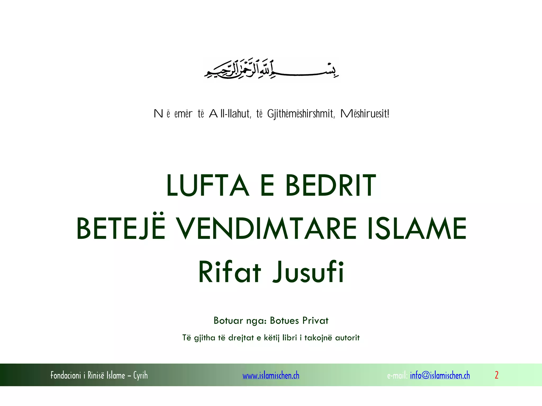 Lufta E Bedrit | PDF
