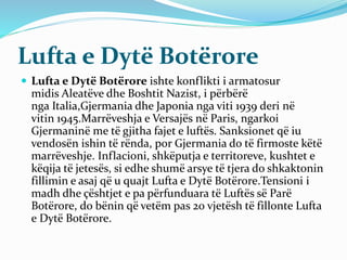 Lufta II boterore | PPTX