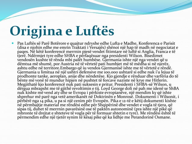 Lufta II boterore | PPTX