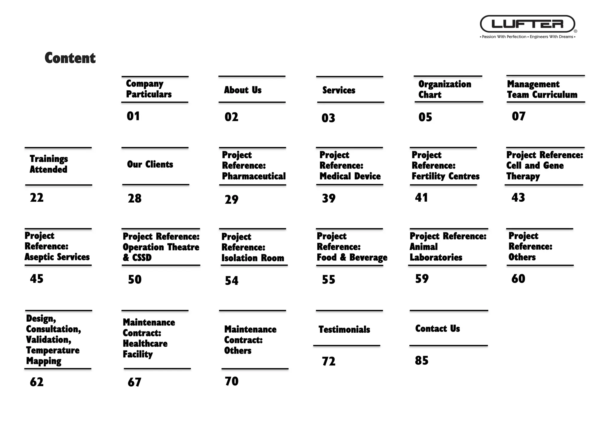 Lufter Company Profile for Business Strategy | PPT